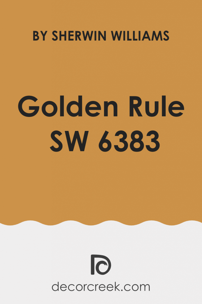 Golden Rule SW 6383 Paint Color by Sherwin Williams - DecorCreek