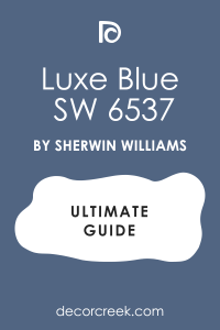 Luxe Blue SW 6537 Paint Color by Sherwin Williams - DecorCreek