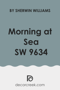 Morning at Sea SW 9634 Paint Color by Sherwin Williams - DecorCreek