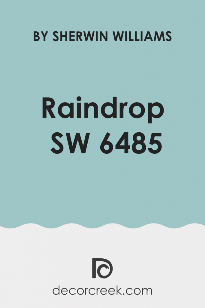 Raindrop SW 6485 Paint Color by Sherwin Williams - DecorCreek
