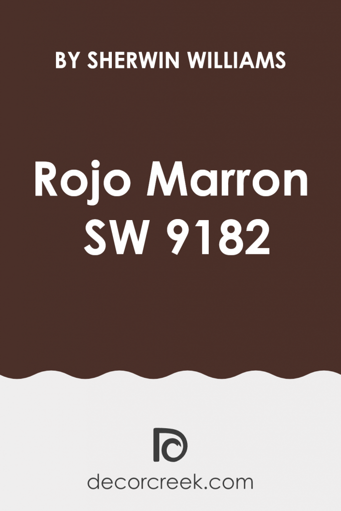 Rojo Marron SW 9182 Paint Color by Sherwin Williams - DecorCreek