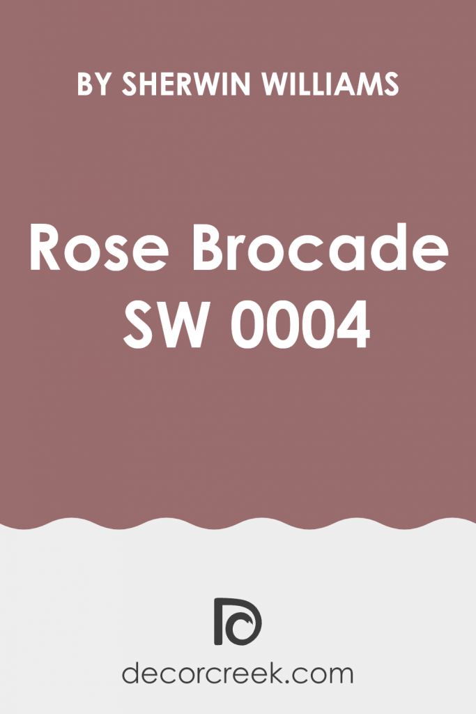 Rose Brocade SW 0004 Paint Color by Sherwin Williams - DecorCreek