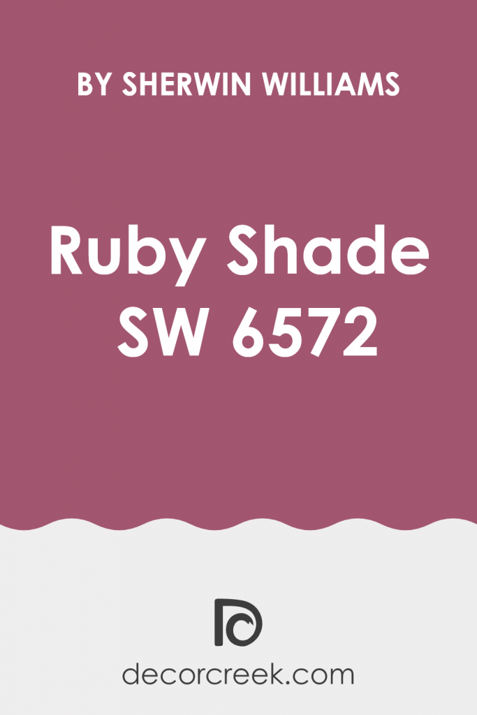 Ruby Shade SW 6572 Paint Color by Sherwin Williams - DecorCreek