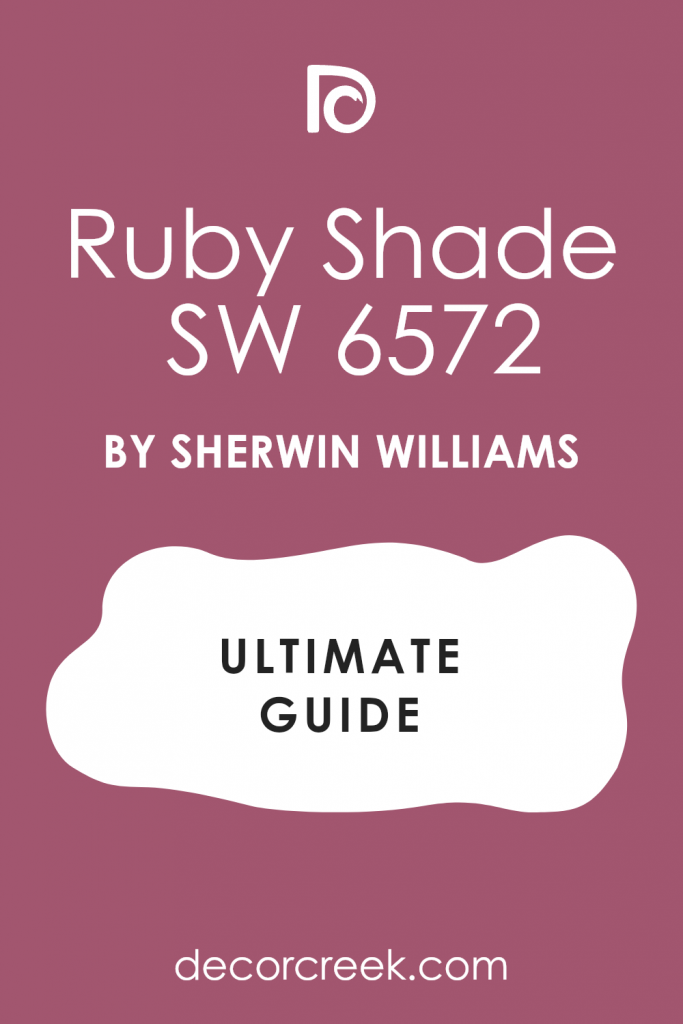 Ruby Shade SW 6572 Paint Color by Sherwin Williams - DecorCreek