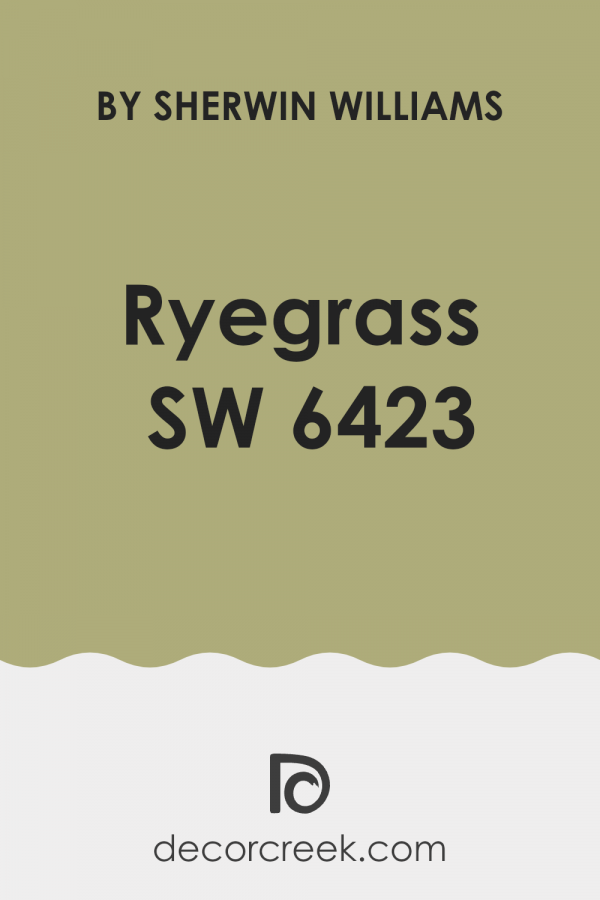 Ryegrass SW 6423 Paint Color by Sherwin Williams - DecorCreek