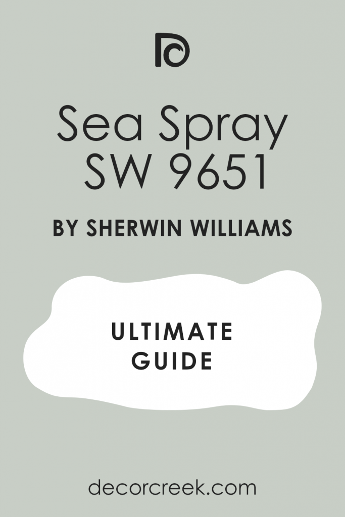 Sea Spray SW 9651 Paint Color by Sherwin Williams - DecorCreek