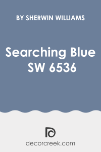 Searching Blue SW 6536 Paint Color by Sherwin Williams - DecorCreek