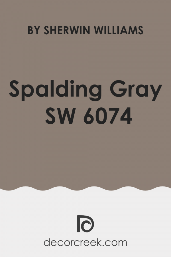 Spalding Gray SW 6074 Paint Color by Sherwin Williams - DecorCreek