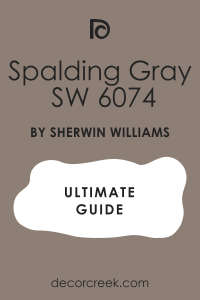 Spalding Gray SW 6074 Paint Color by Sherwin Williams - DecorCreek