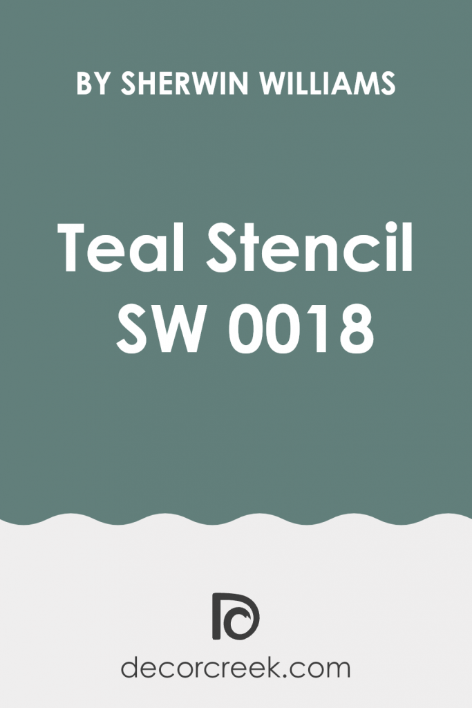 Teal Stencil SW 0018 Paint Color by Sherwin Williams - DecorCreek