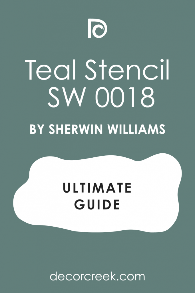 Teal Stencil SW 0018 Paint Color by Sherwin Williams - DecorCreek