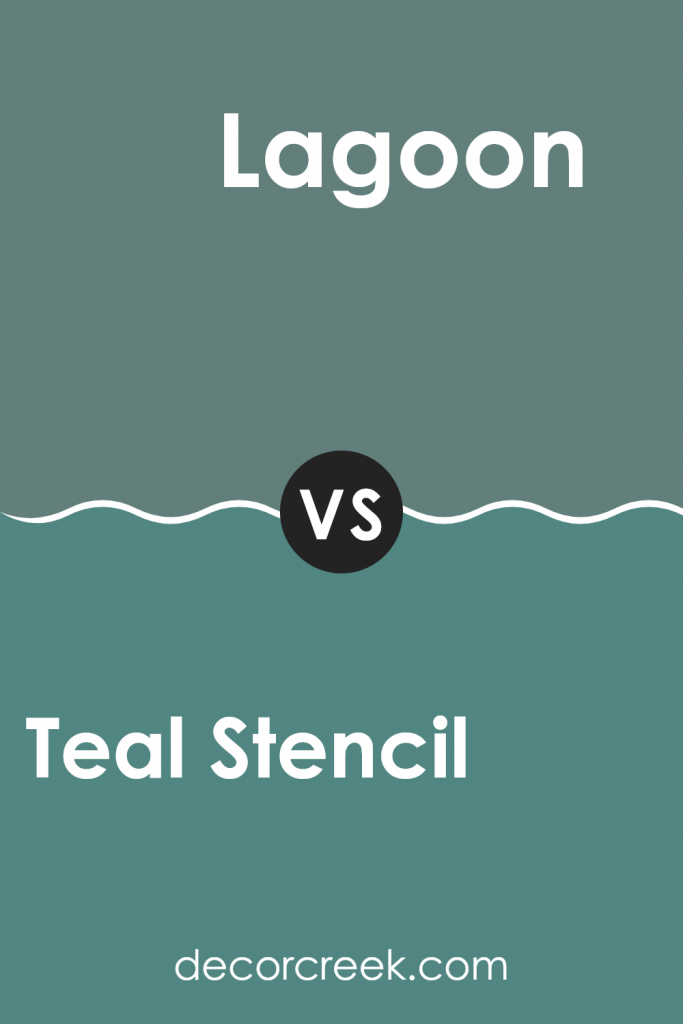 Teal Stencil SW 0018 Paint Color by Sherwin Williams - DecorCreek