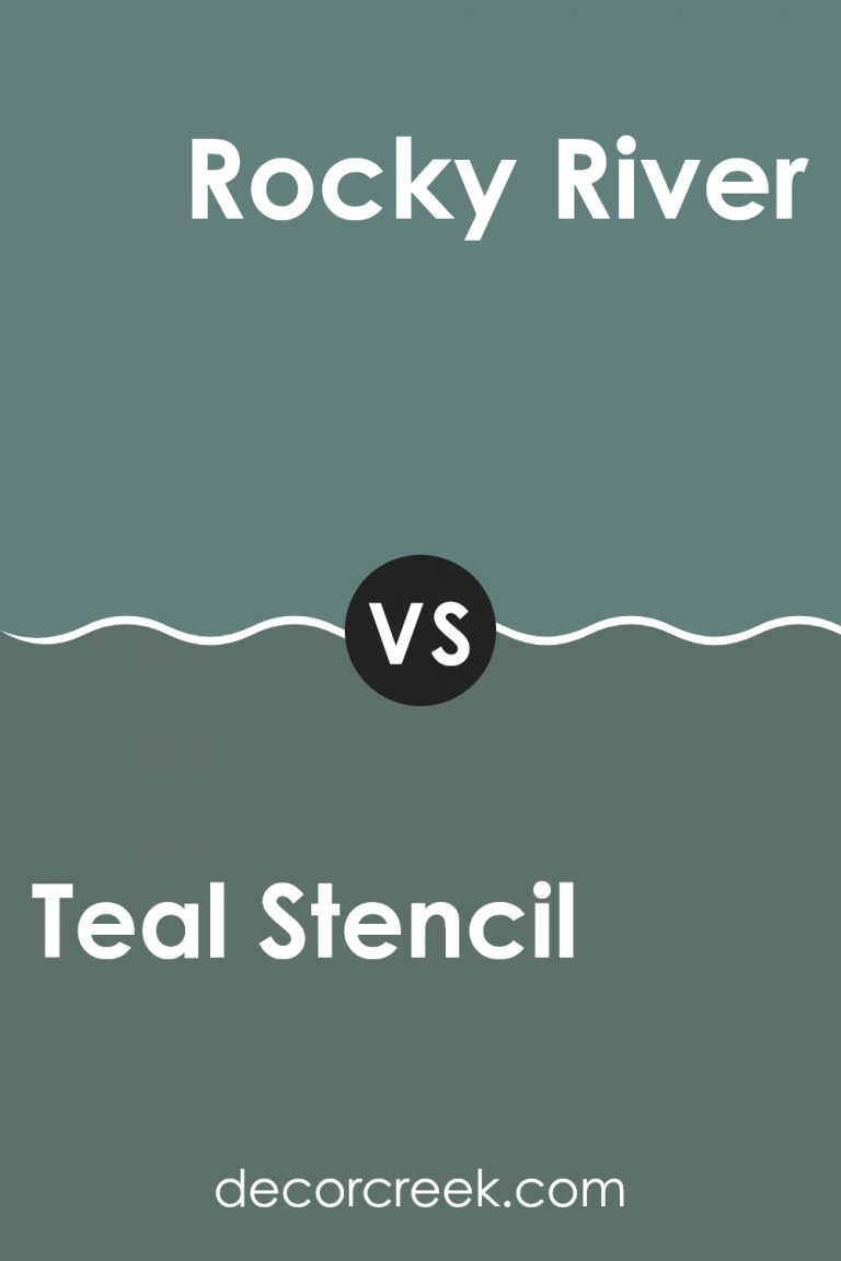 Teal Stencil SW 0018 Paint Color by Sherwin Williams - DecorCreek