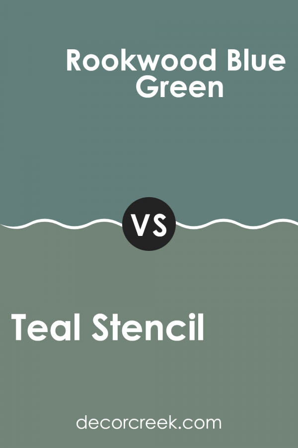 Teal Stencil SW 0018 Paint Color by Sherwin Williams - DecorCreek