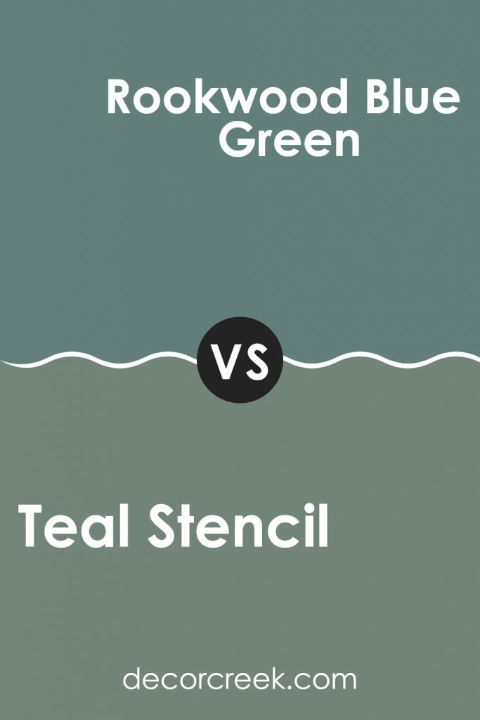 Teal Stencil SW 0018 Paint Color by Sherwin Williams - DecorCreek