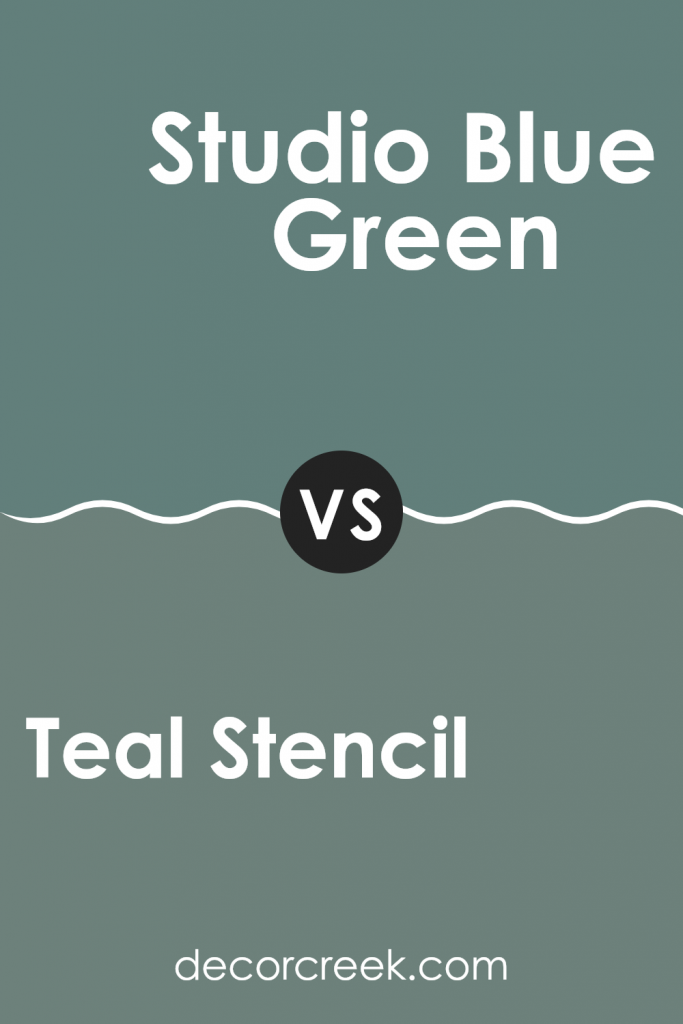 Teal Stencil SW 0018 Paint Color by Sherwin Williams - DecorCreek