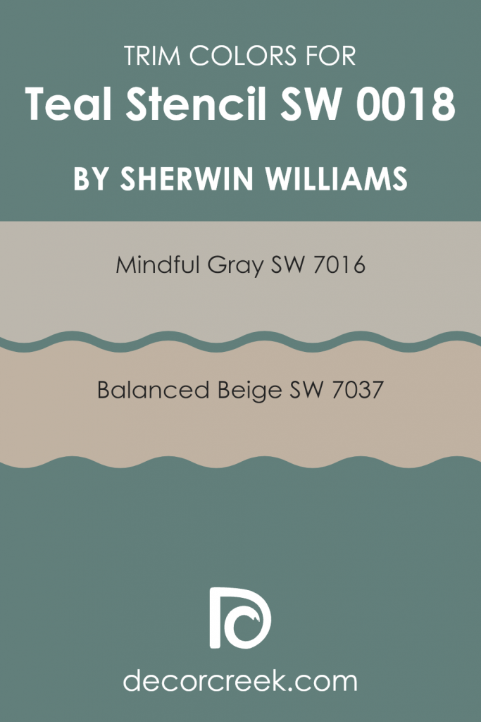 Teal Stencil SW 0018 Paint Color by Sherwin Williams - DecorCreek