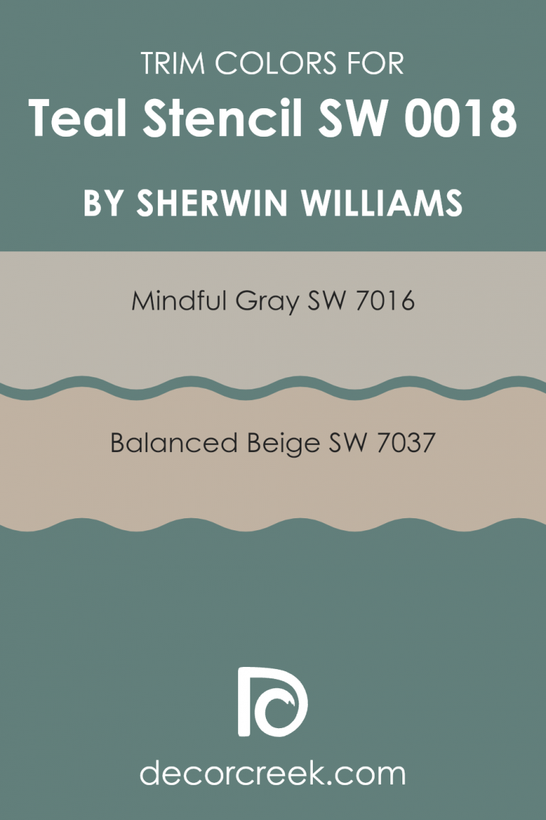 Teal Stencil SW 0018 Paint Color by Sherwin Williams - DecorCreek