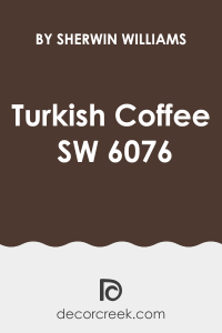 Turkish Coffee SW 6076 Paint Color by Sherwin Williams - DecorCreek