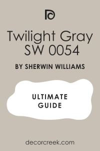 Twilight Gray SW 0054 Paint Color by Sherwin Williams - DecorCreek