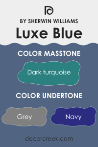 Luxe Blue SW 6537 Paint Color by Sherwin Williams - DecorCreek