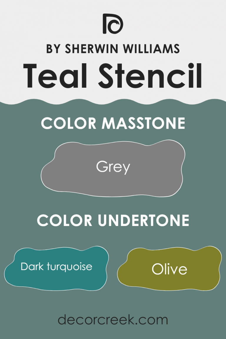 Teal Stencil SW 0018 Paint Color by Sherwin Williams - DecorCreek