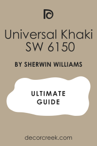 Universal Khaki SW 6150 Paint Color by Sherwin Williams - DecorCreek