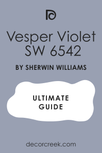 Vesper Violet SW 6542 Paint Color by Sherwin Williams - DecorCreek
