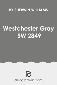 Westchester Gray SW 2849 Paint Color by Sherwin Williams - DecorCreek