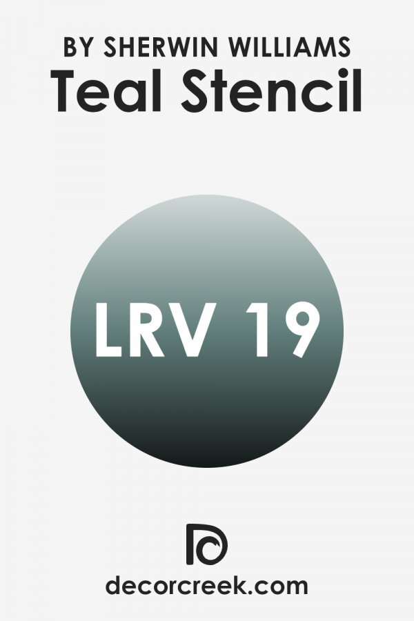 Teal Stencil SW 0018 Paint Color by Sherwin Williams - DecorCreek