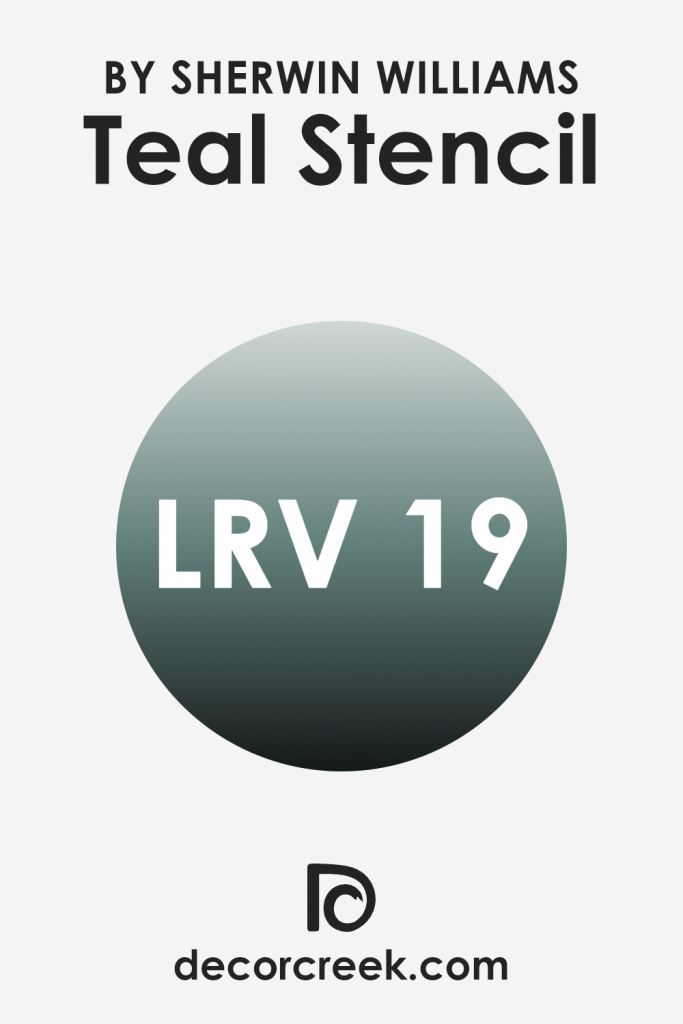 Teal Stencil SW 0018 Paint Color by Sherwin Williams - DecorCreek