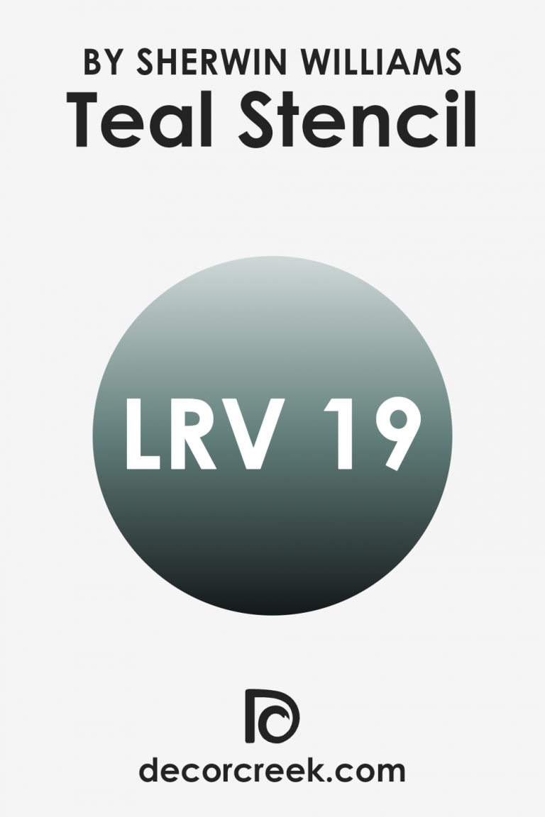 Teal Stencil SW 0018 Paint Color by Sherwin Williams - DecorCreek