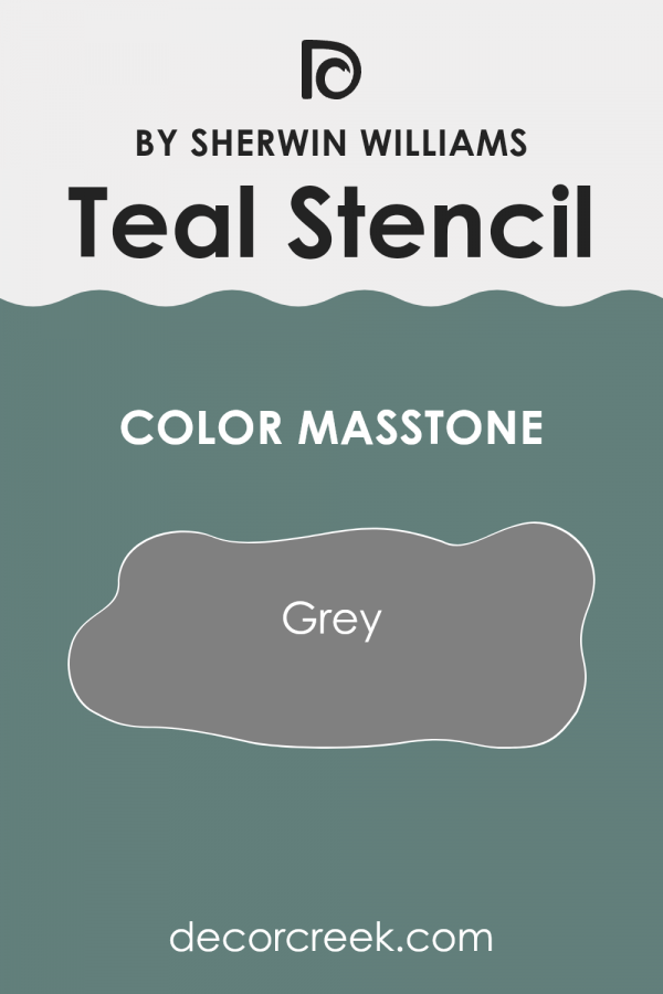 Teal Stencil SW 0018 Paint Color by Sherwin Williams - DecorCreek