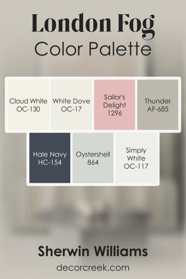 London Fog 1541 Paint Color by Benjamin Moore - DecorCreek