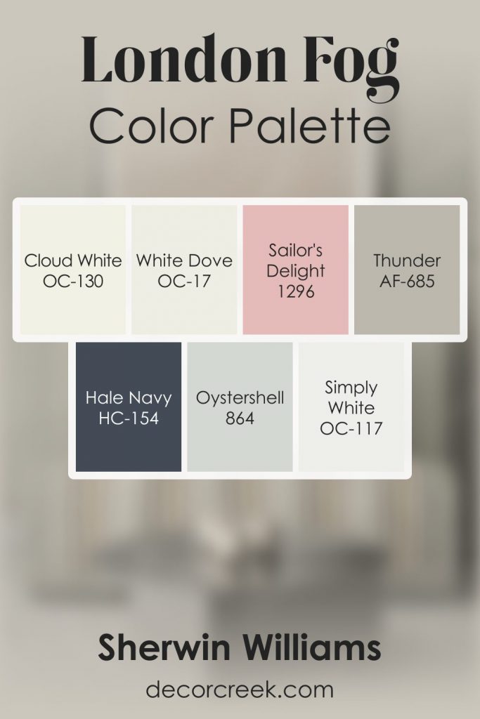 London Fog 1541 Paint Color by Benjamin Moore - DecorCreek