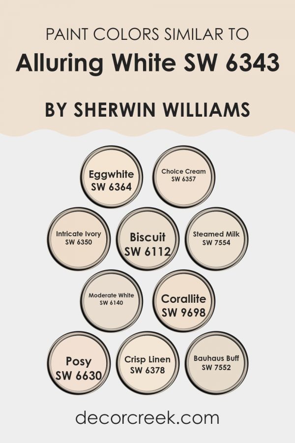 Alluring White SW 6343 Paint Color by Sherwin Williams - DecorCreek