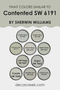 Contented SW 6191 Paint Color by Sherwin Williams - DecorCreek
