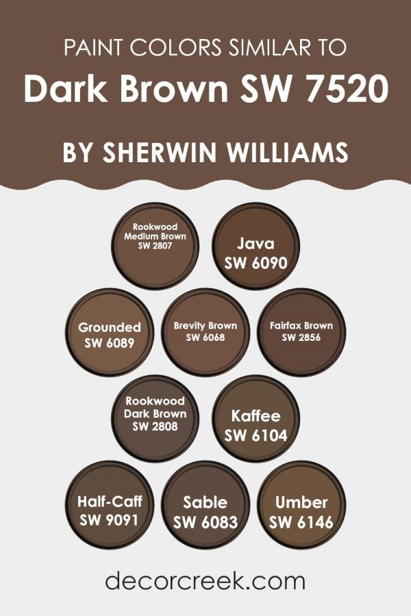 Dark Brown SW 7520 Paint Color by Sherwin Williams - DecorCreek