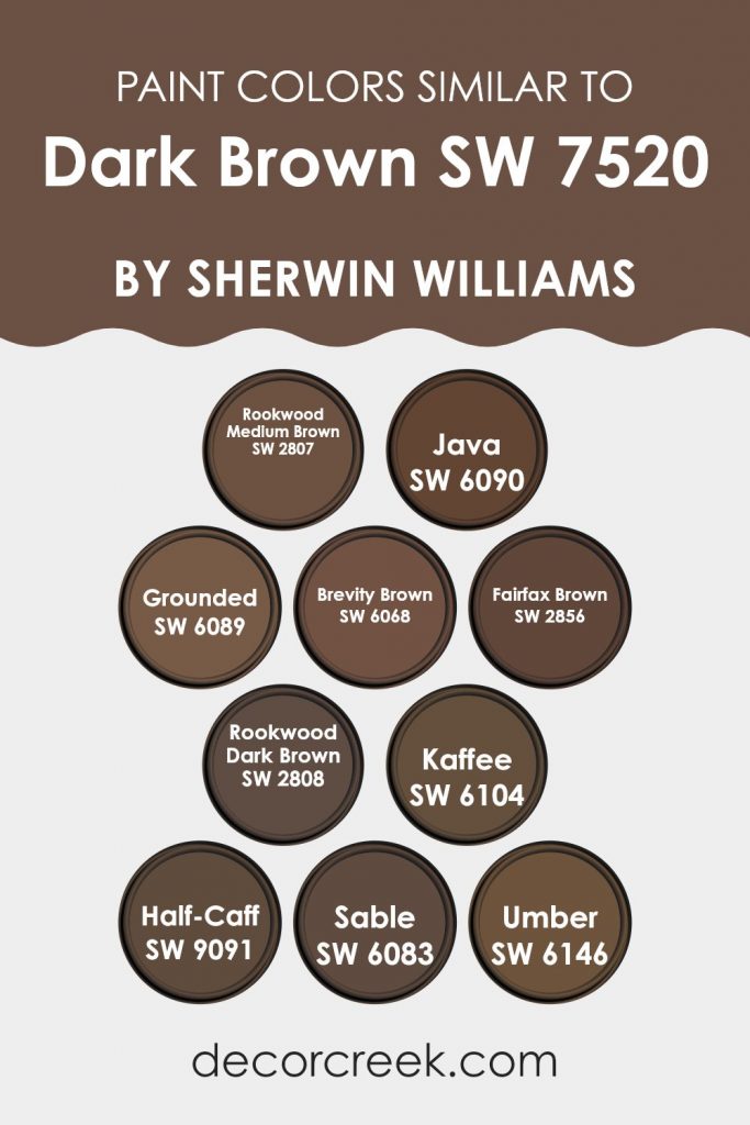 Dark Brown SW 7520 Paint Color by Sherwin Williams - DecorCreek
