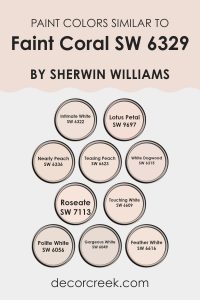 Faint Coral SW 6329 Paint Color by Sherwin Williams - DecorCreek