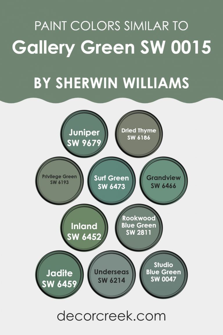 Gallery Green SW 0015 Paint Color by Sherwin Williams - DecorCreek