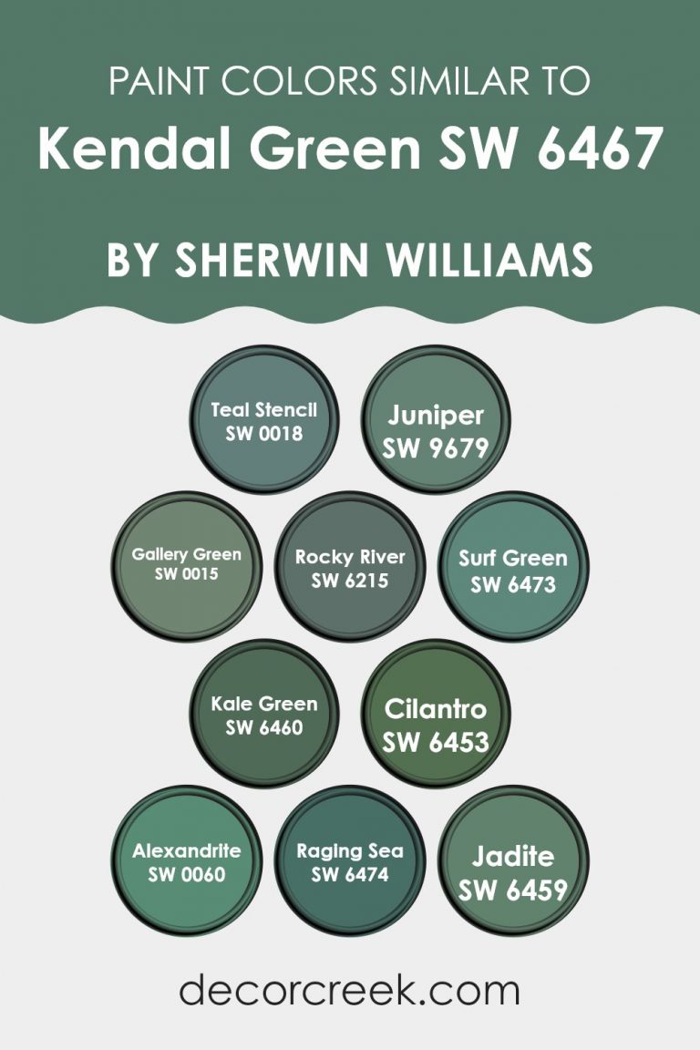 Kendal Green SW 6467 Paint Color by Sherwin Williams - DecorCreek