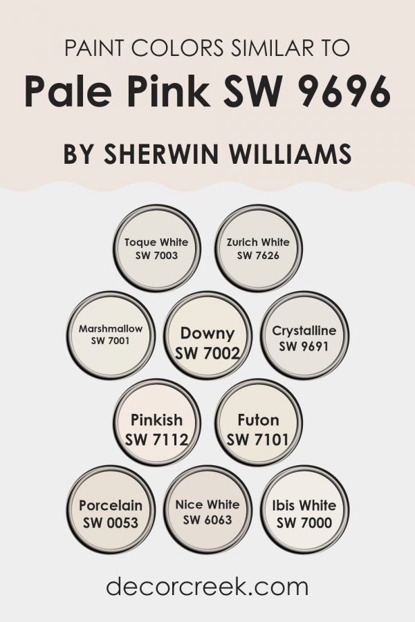 Pale Pink SW 9696 Paint Color by Sherwin Williams - DecorCreek