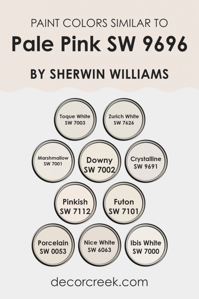 Pale Pink SW 9696 Paint Color by Sherwin Williams - DecorCreek