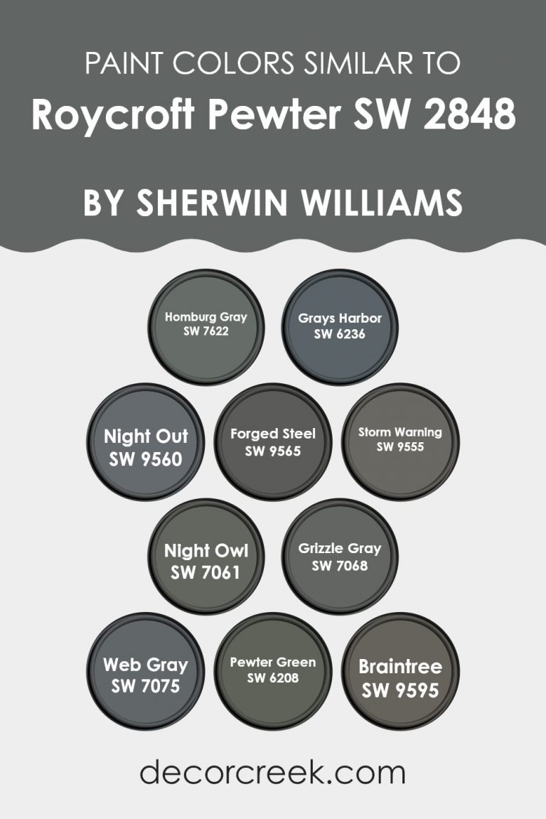 Roycroft Pewter SW 2848 Paint Color by Sherwin Williams - DecorCreek