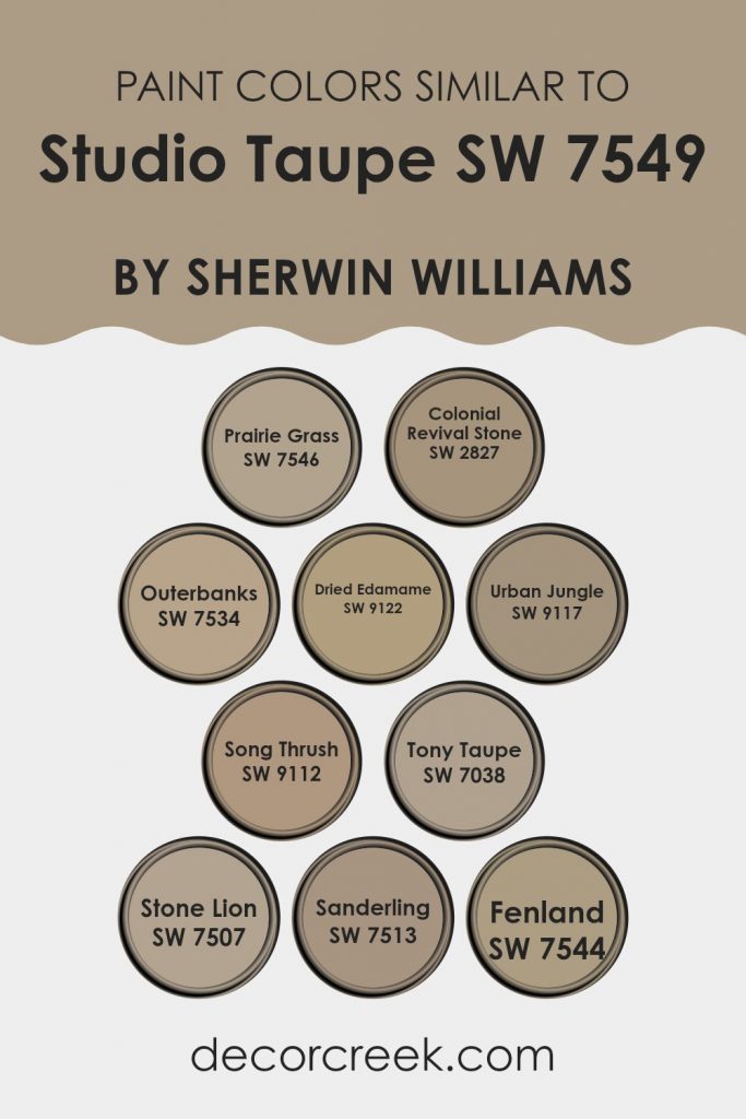 Studio Taupe SW 7549 Paint Color by Sherwin Williams - DecorCreek