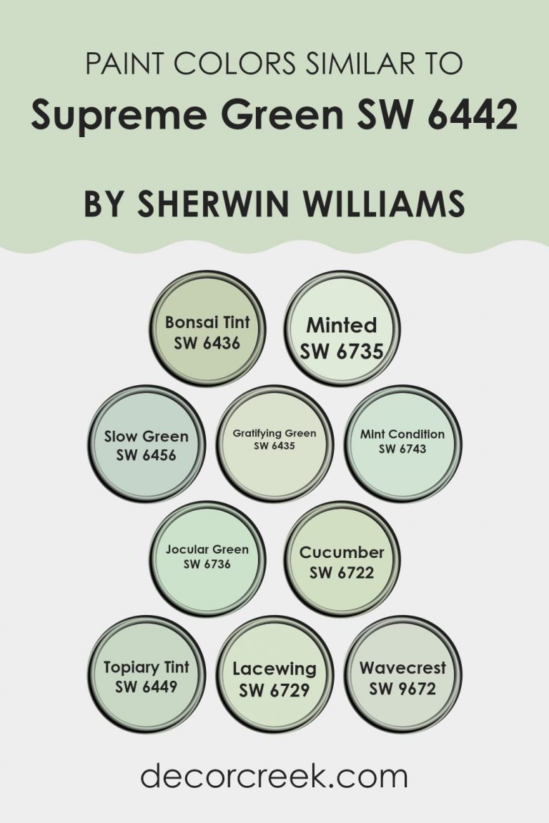 Supreme Green SW 6442 Paint Color by Sherwin Williams - DecorCreek