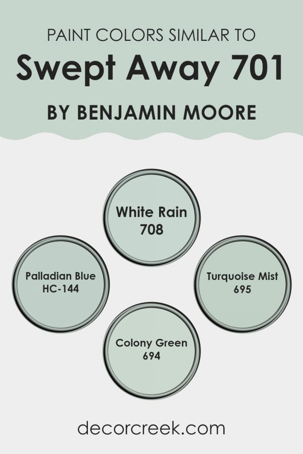 Swept Away 701 Paint Color by Benjamin Moore - DecorCreek