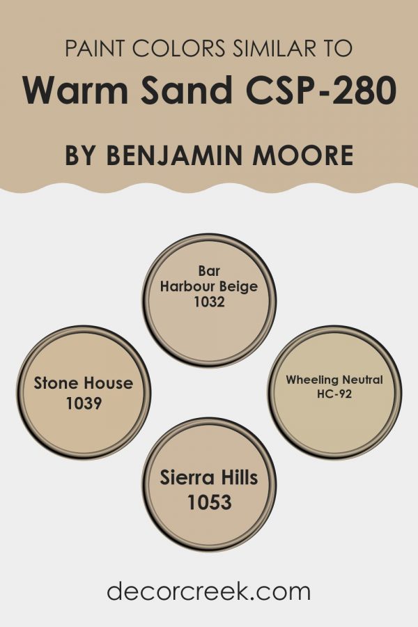Warm Sand CSP-280 Paint Color by Benjamin Moore - DecorCreek
