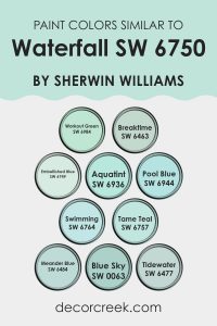 Waterfall SW 6750 Paint Color by Sherwin Williams - DecorCreek